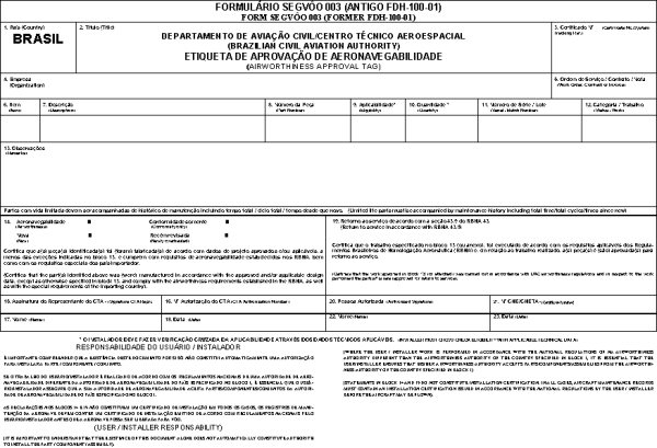Ficha Histórico de Serviço de Componentes e Acessórios